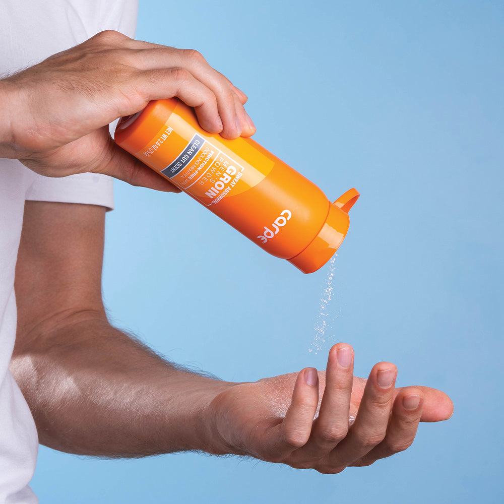 No-Sweat Men's Groin Powder for Excessive Groin Sweat | My Carpe